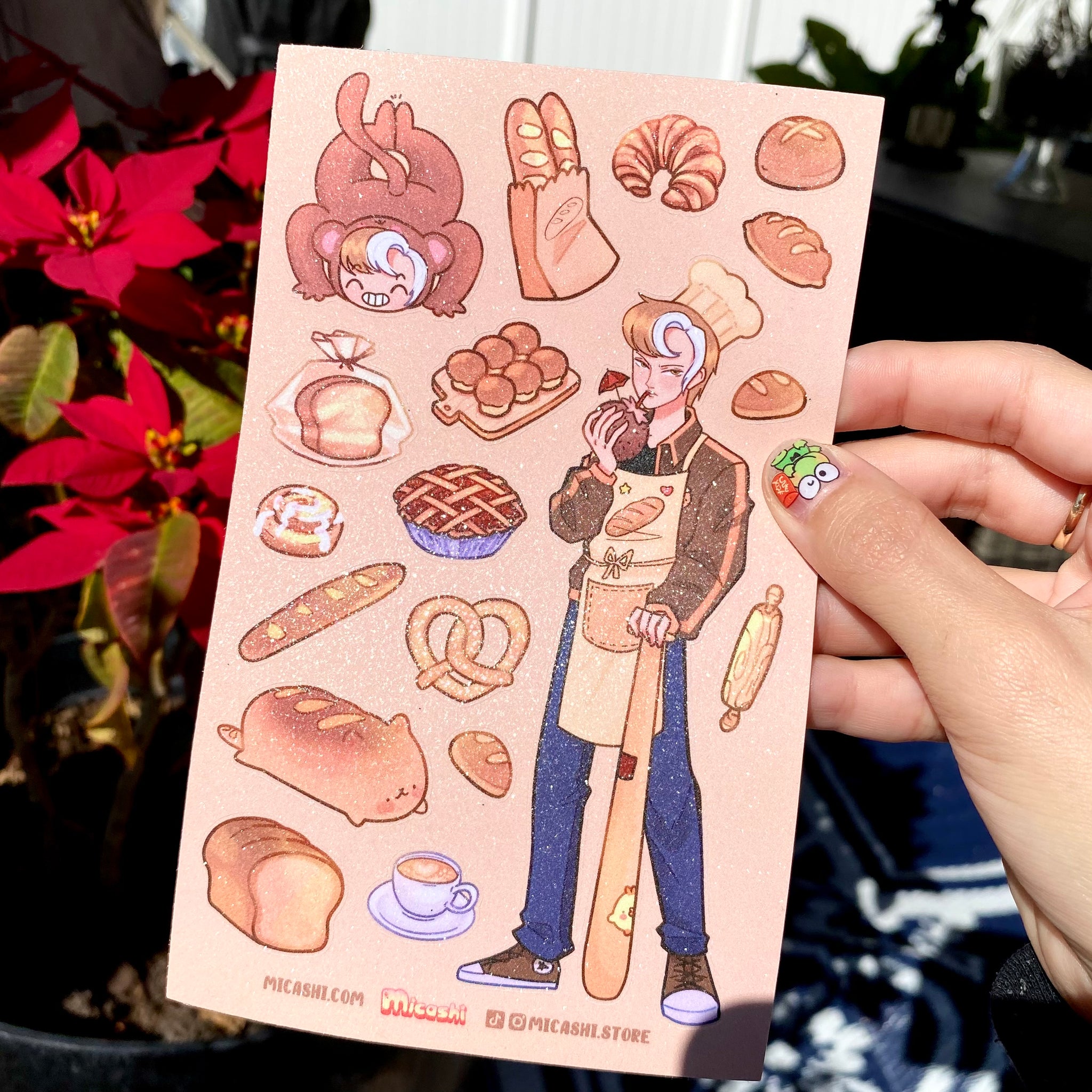 Bakerycore ! 🍞 Terry Cute Sticker sheet! – Micashi Store