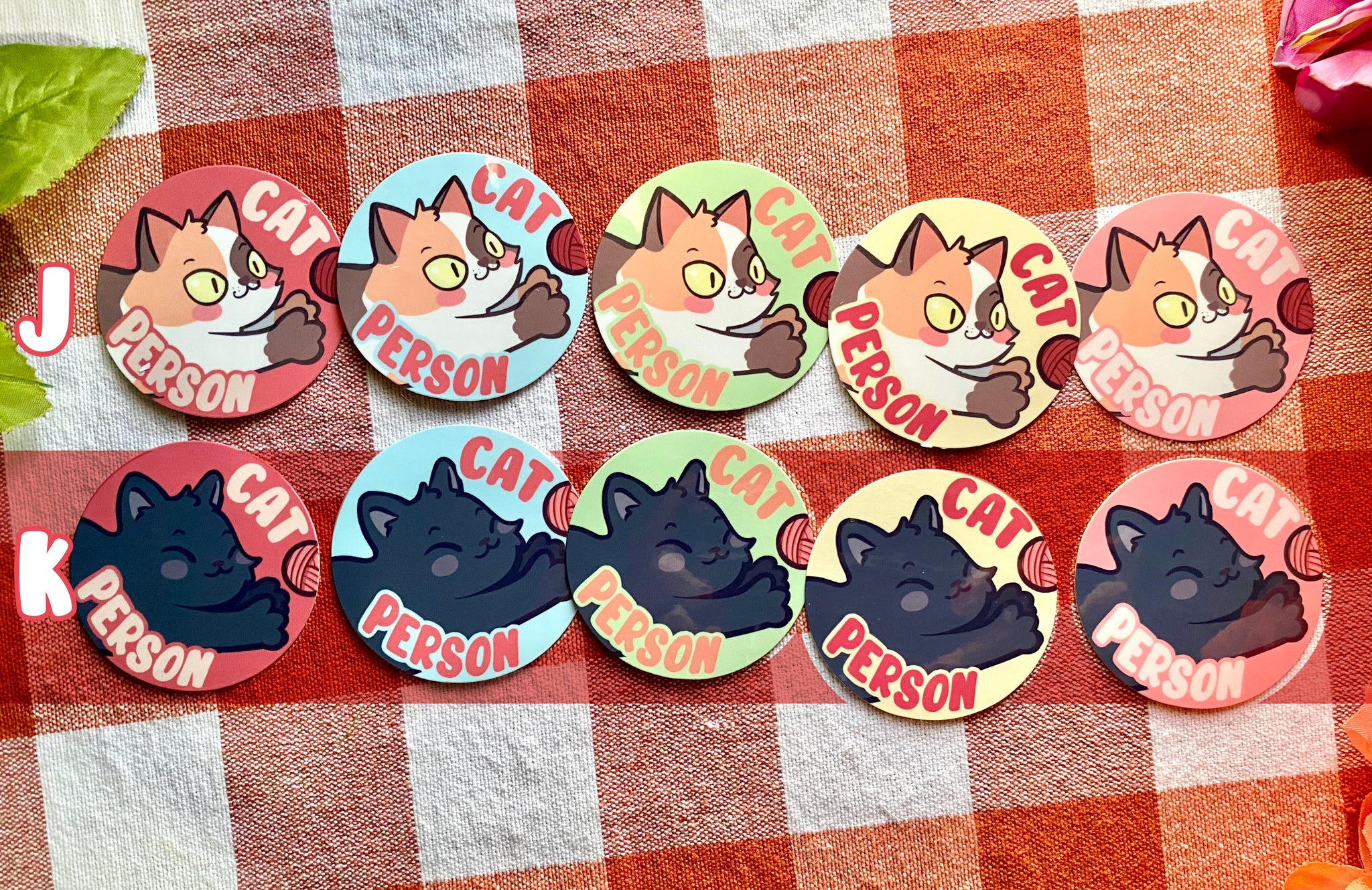 Cats Person Stickers! - 2" in Glossy Stickers! – Micashi Store