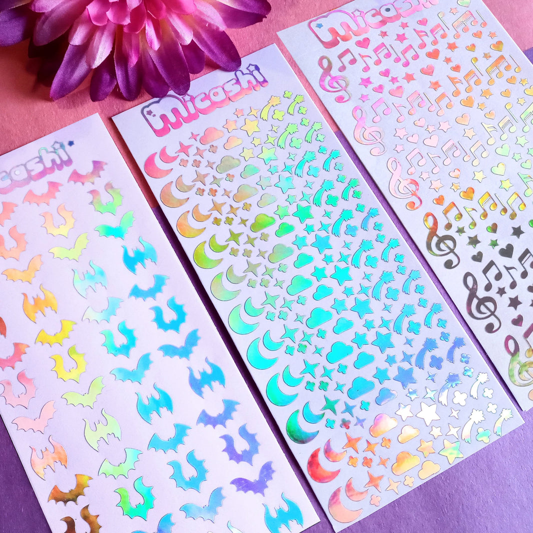 Holographic Sticker sheets! – Micashi Store